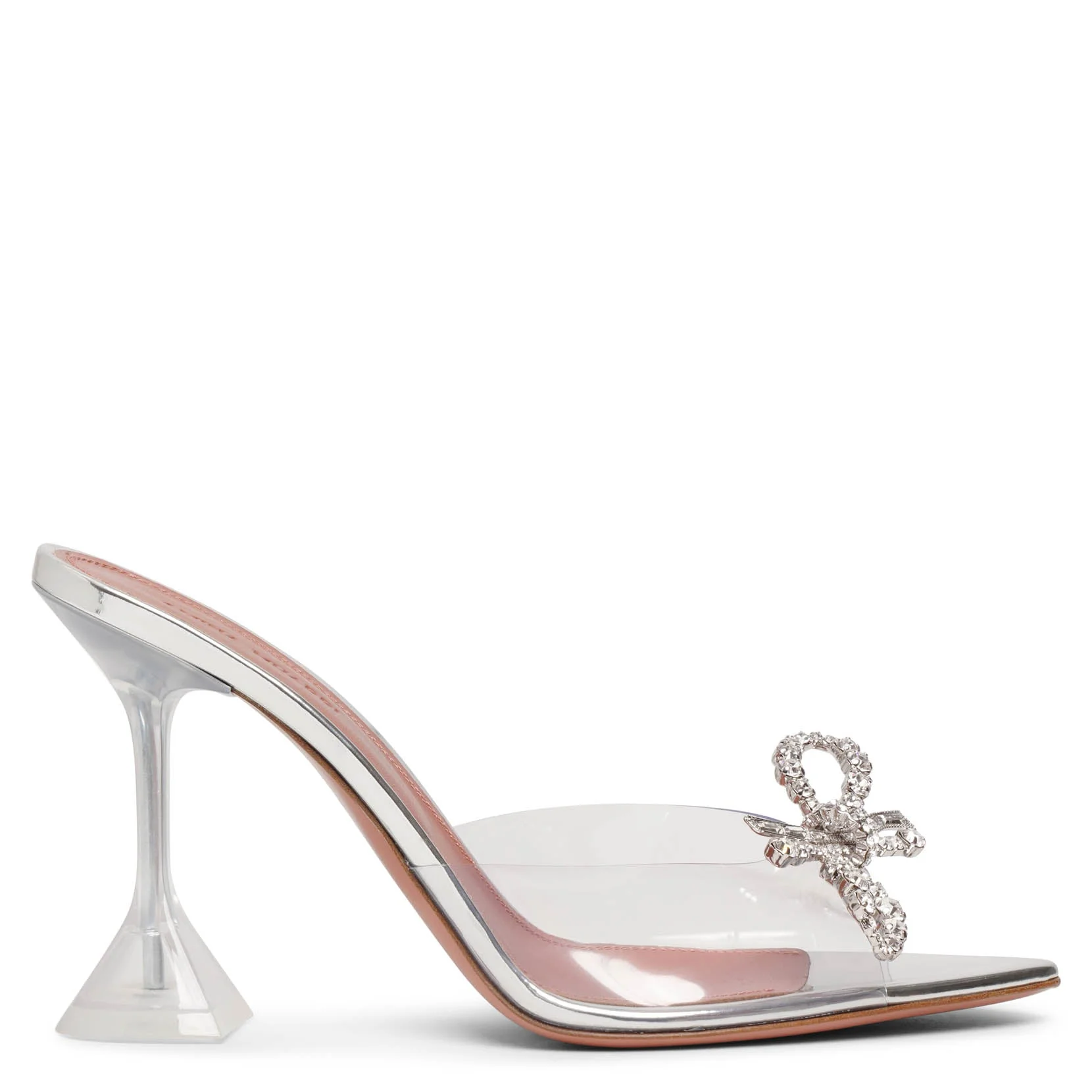 Rosie Embellished Transparent Pvc Mules - Savannahs